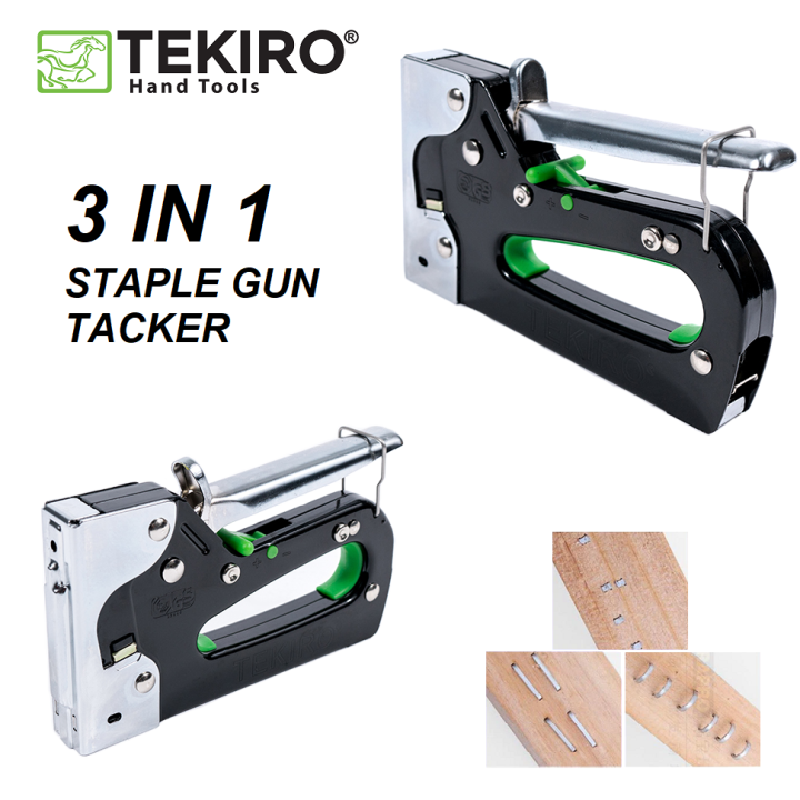 Tekiro Gun Tacker - Staple Gun - Staples Tembak 3 In 1 | Lazada Indonesia
