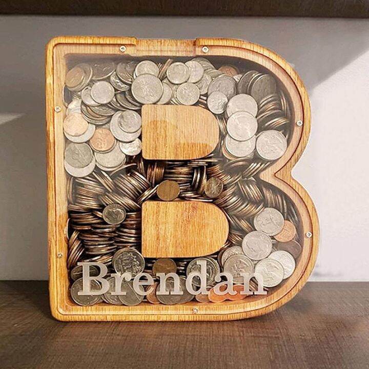26 Letters Wooden Piggy Bank DIY Name Piggy Bank big Size Alkansya Coin ... 26 Letters Wooden Piggy Bank DIY Name Piggy Bank big Size Alkansya Coin ...