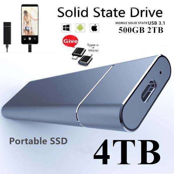 Mini Solid State Hard Disk External SSD 4TB Usb3.1-C 2TB 500G Large ...