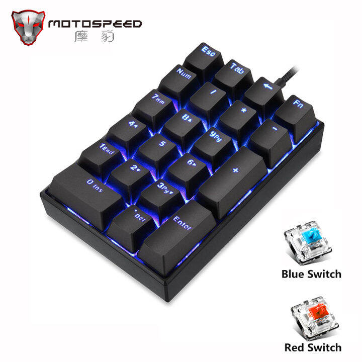 Motospeed K23 OSU Mechanical Numeric Keypad Wired Mini Numpad LED ...