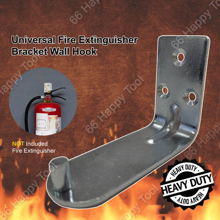 (1pc) Heavy Duty Hook Fire Extinguisher ABC Dry Powder Bracket Wall ...