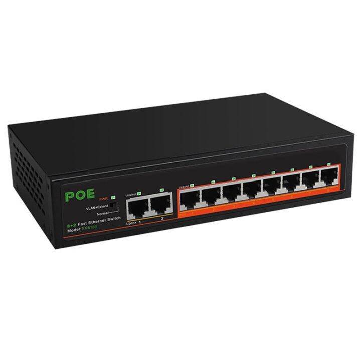 POE Switch 10 Port 100Mbps Network Switch Ethernet Switch Home Switch ...