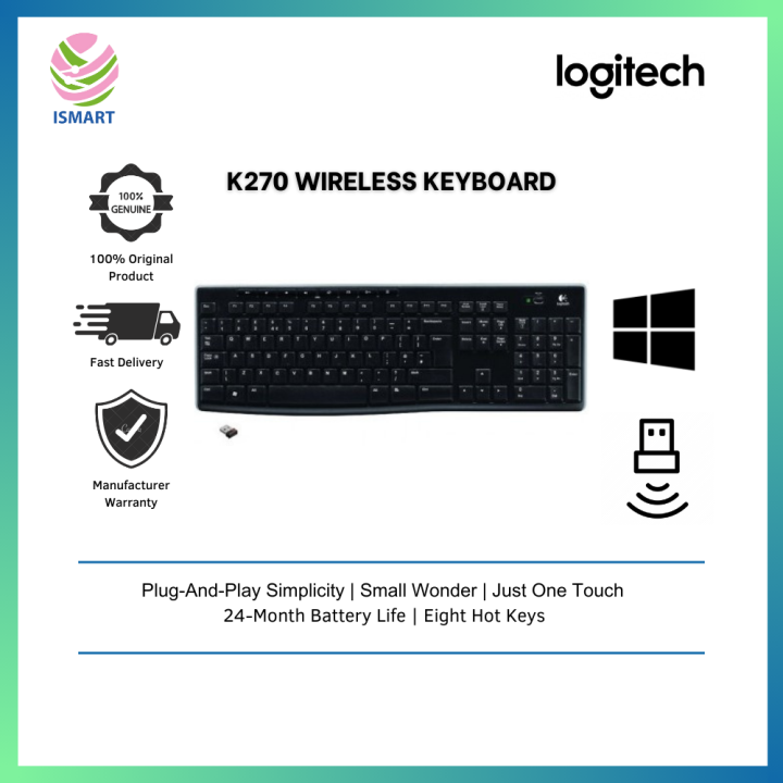 Logitech K270 Wireless Keyboard Lazada