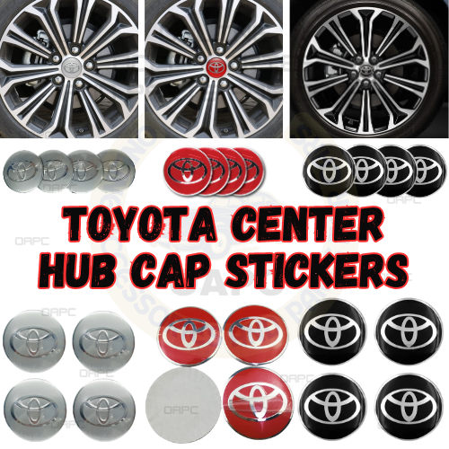 OAPC 2”/2.5” Toyota Logo Car Wheel Center Hub Cap Sticker Emblem ...