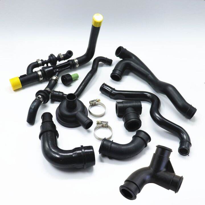 ชุดท่อช่องหายใจห้องข้อเหวี่ยงท่อวาล์วสำหรับ Audi A3 8L A4 B6 A6 C5 VW Golf MK4 Beetle Jetta ...