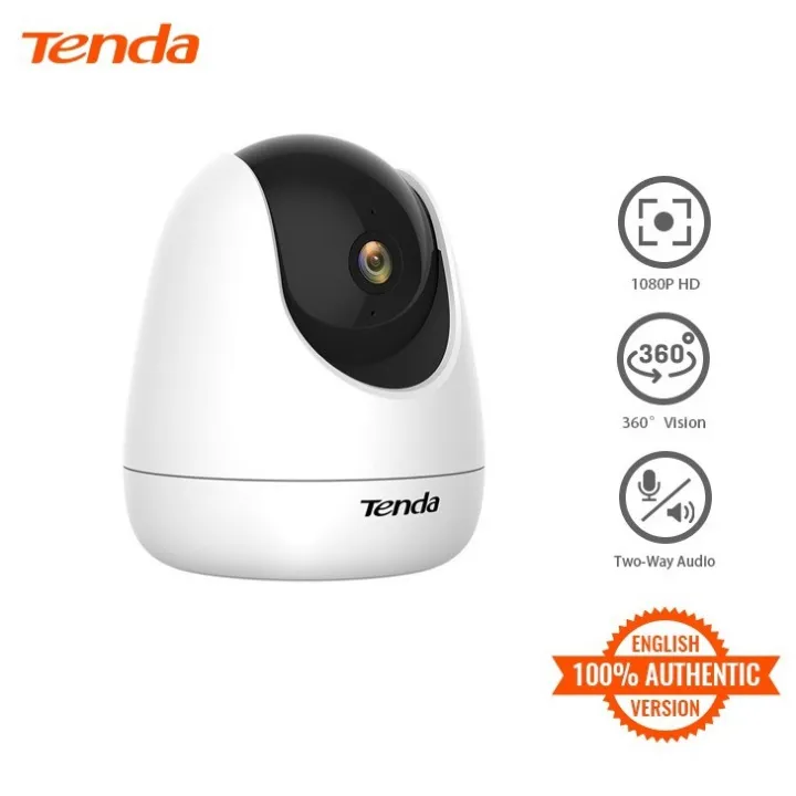 Tenda CP3 HD 1080P Smart WiFi Security Camera, Two-Way Audio, 360 ...