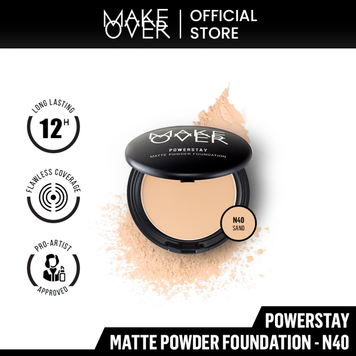 MAKE OVER Powerstay Matte Powder Foundation 12 g | Lazada