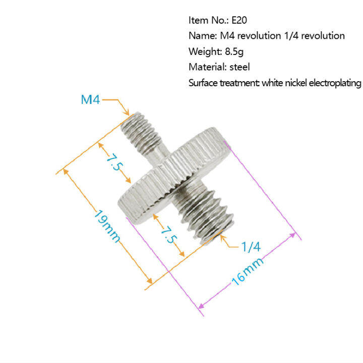 Ministar 1/4" Male to 3/8" Male Threaded Adapter Double Male Screw ...