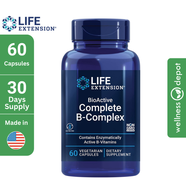 Life Extension, BioActive Complete B Complex / 60 Veg Capsules (Exp ...