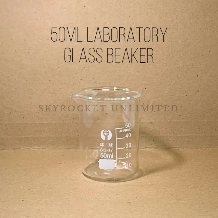 50ml Laboratory Glass Beaker | Low Form Glass Beaker | Lazada PH