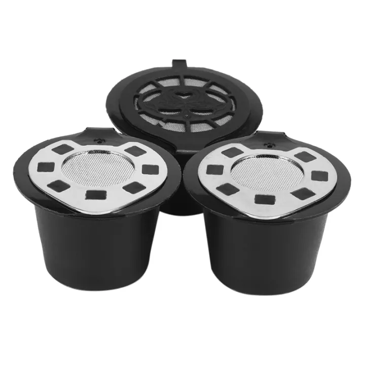 3pcs Refillable Reusable Nespresso Coffee Capsule Filter Pod Basket for ...