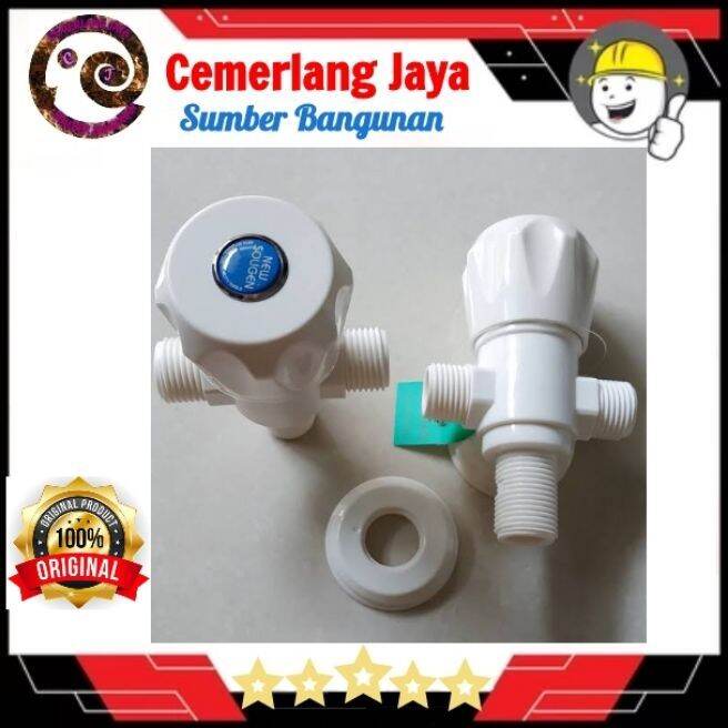 KRAN KLOSET CABANG 2 PVC SOLIGEN - KRAN SHOWER - STOP KRAN KLOSET 1/2 ...