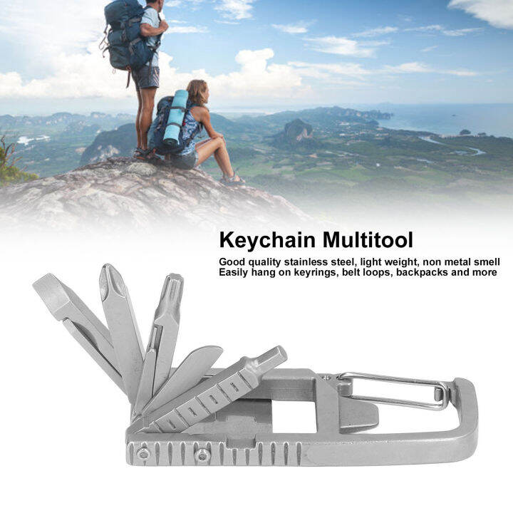 [MeiBoAll] Keychain Multitool 12 In 1 Folding Multi Tool Stainless ...