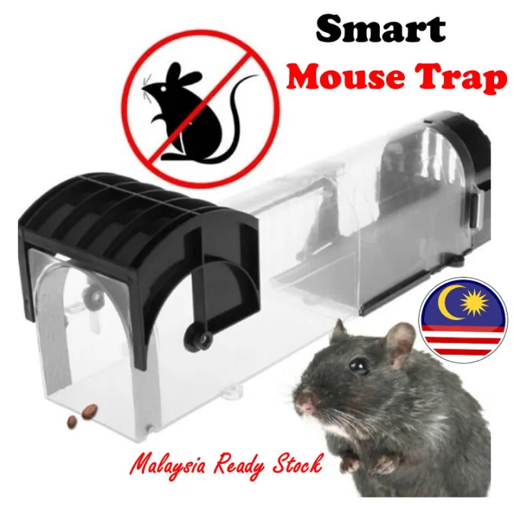 【Msia Stock】32cm Reusable Smart Mouse Trap Plastic Rat Trap Rat Live ...