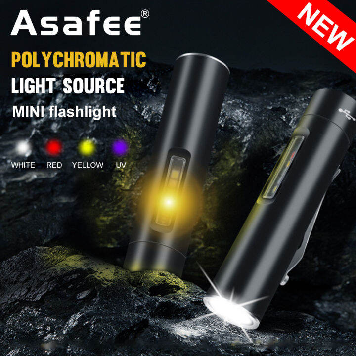 Asafee 500LM V5 L2 LED Mini Portable Torch Multi-Position Switch Built ...