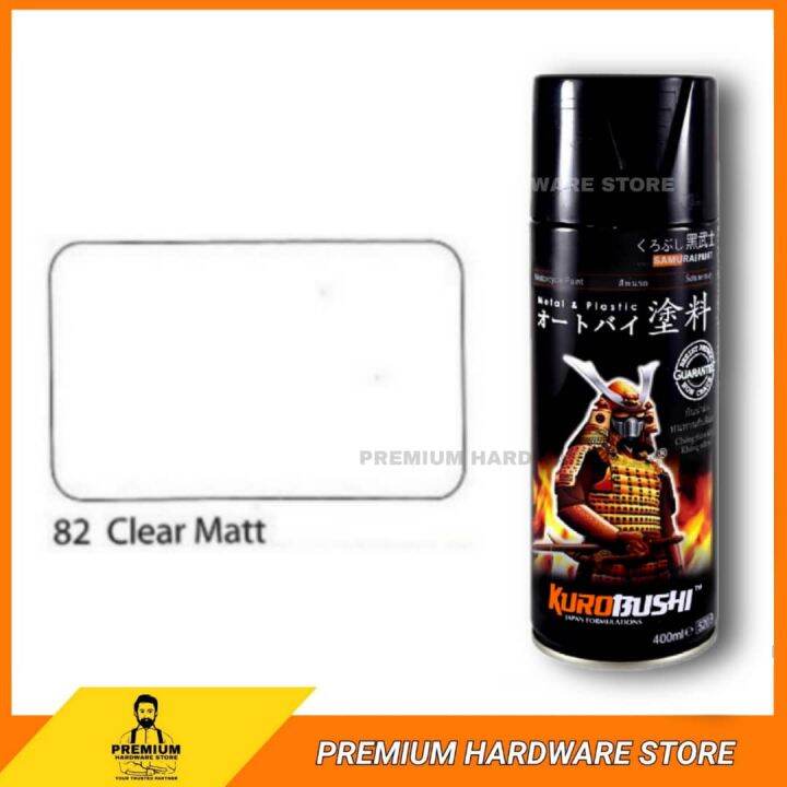 Samurai 82 Clear Matt Spray 400ml | Lazada