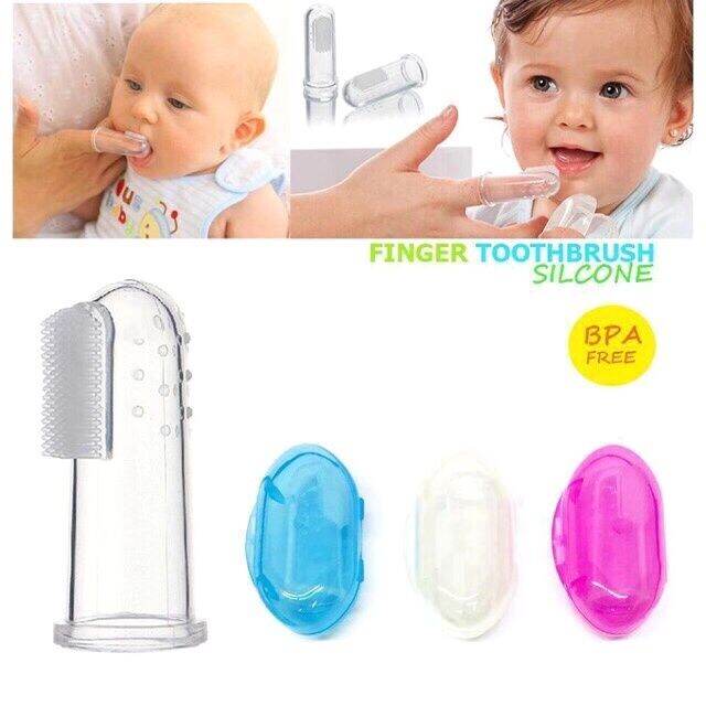 Kangaroomom Baby Silicone Finger Infant Toothbrush Teeth Massager（1Pcs ...