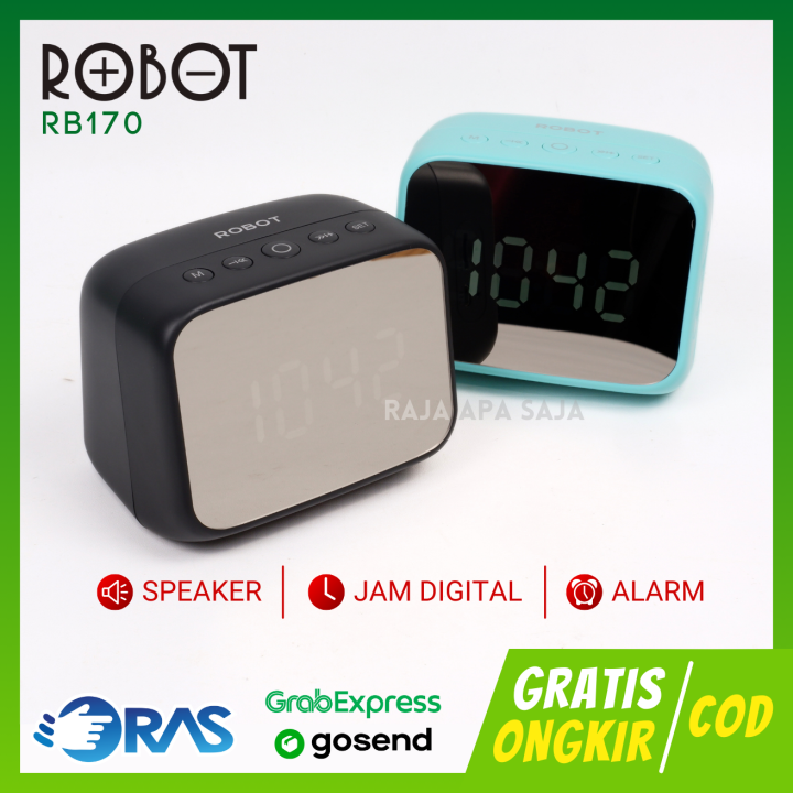 Speaker Bluetooth Jam Digital Alarm 3in1 Full Bass Portable Jam Meja ...