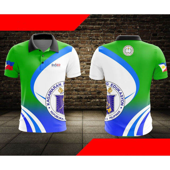 2022 new DepEd Full Sublimation Shirt man polo shirt | Lazada PH