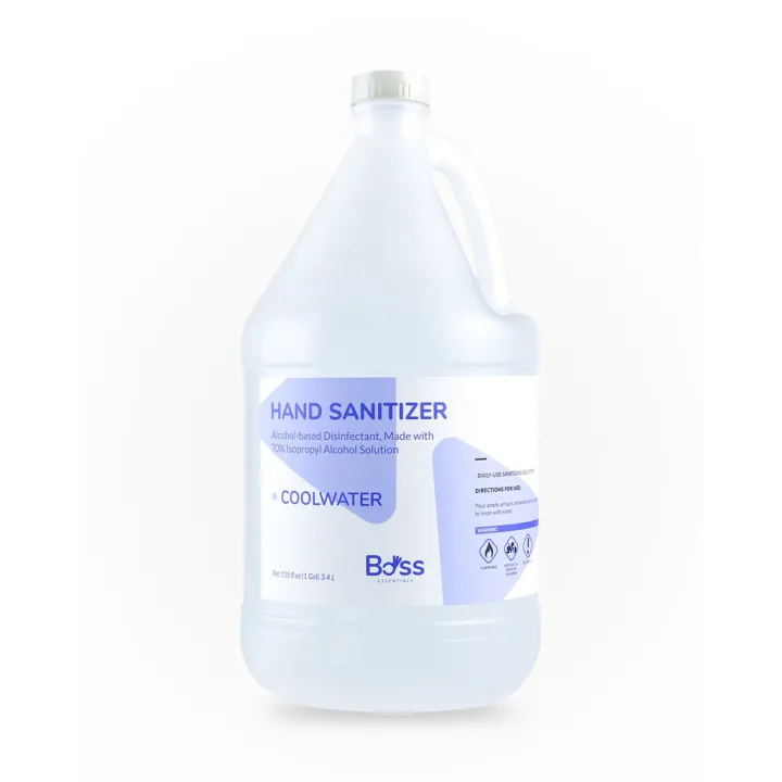 Boss Essentials Hand Sanitizer Coolwater Scent 1 Gallon Colorless ...