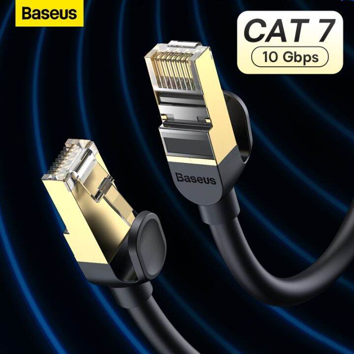 ☑ Baseus Cat 7 Ethernet Cable 10Gbps High Speed Round RJ45 Cat7 Cable ...