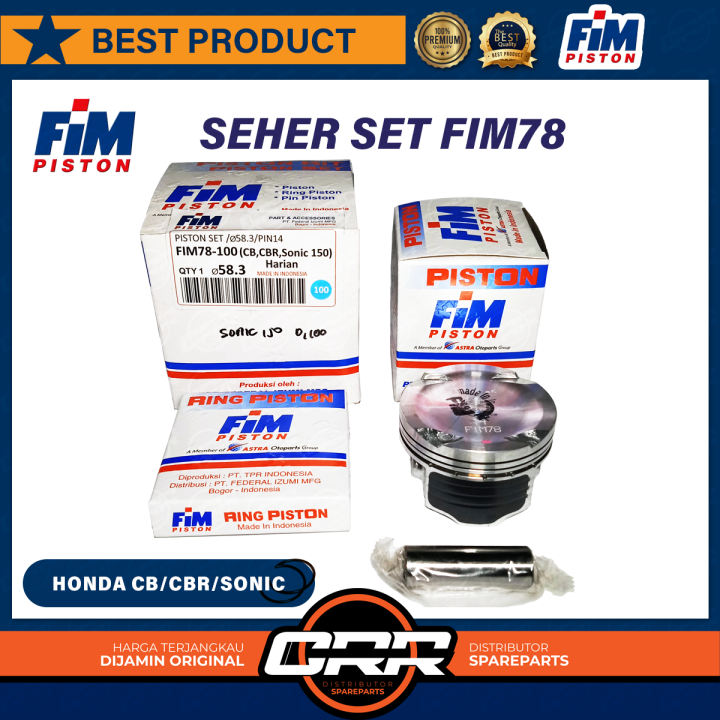 Seher Kit Piston Set Honda CB 150R CBR Sonic Supra GT150R Supra GTR ...