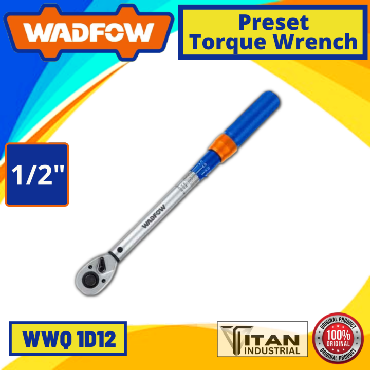 WADFOW Preset Torque Wrench 1/2" 40-220N.m WWQ1D12 • Tm ss | Lazada PH