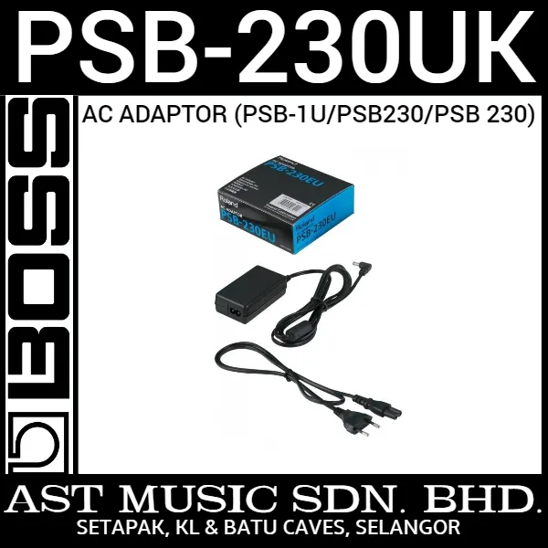 Boss PSB-230UK AC Adaptor For Boss/Katana mini (PSB-1U/PSB230/PSB 230 ...
