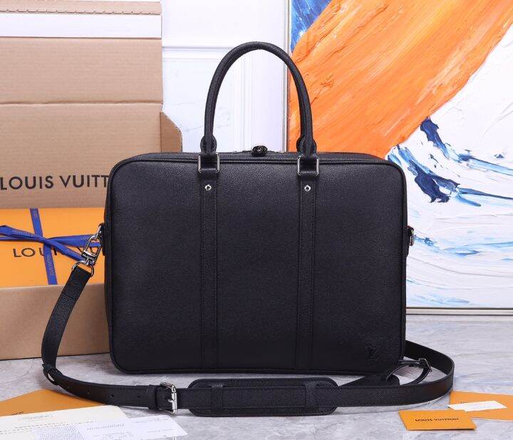 L new V latest business bag Double handle men bag Office handbag Work ...