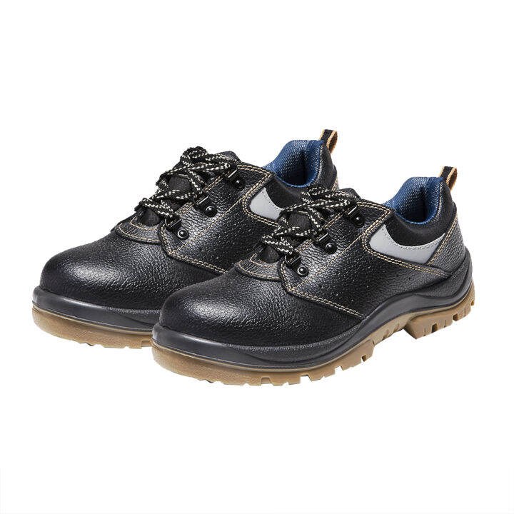 Sepatu Kerja untuk Pria, Sepatu Bot Kerja Ujung Baja Kulit Sapi ...