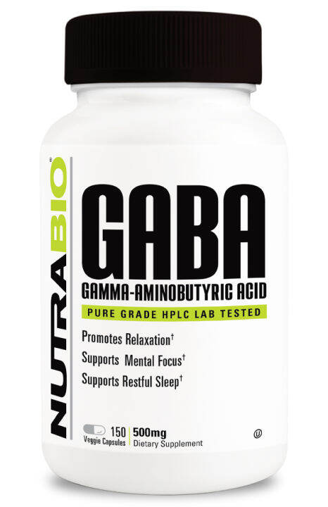 NutraBio GABA 500mg 150 Vegetable Capsules | Lazada PH