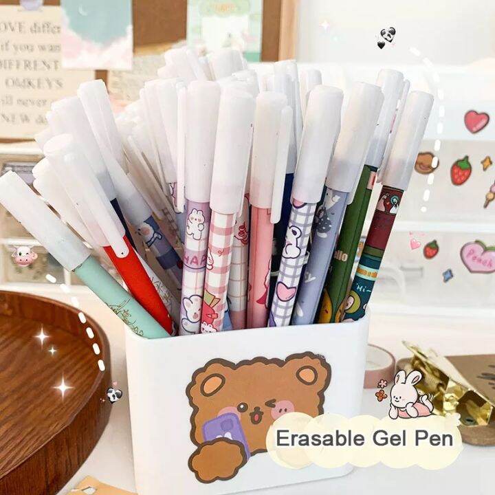 5/10Pcs/Set Cute Friction Pen Erasable blue ink Ballpen With Eraser ...
