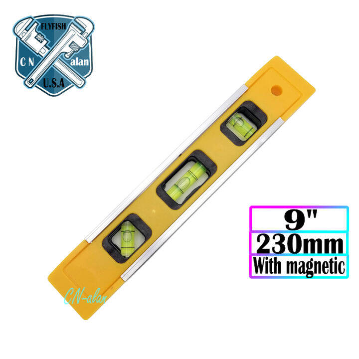 Torpedo Level Magnetic Base，Horizontal measuring ruler 9” | Lazada PH
