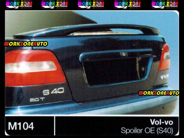M104 Volvo S40 Fiber Spoiler OEM Body kit Bodykit | Lazada
