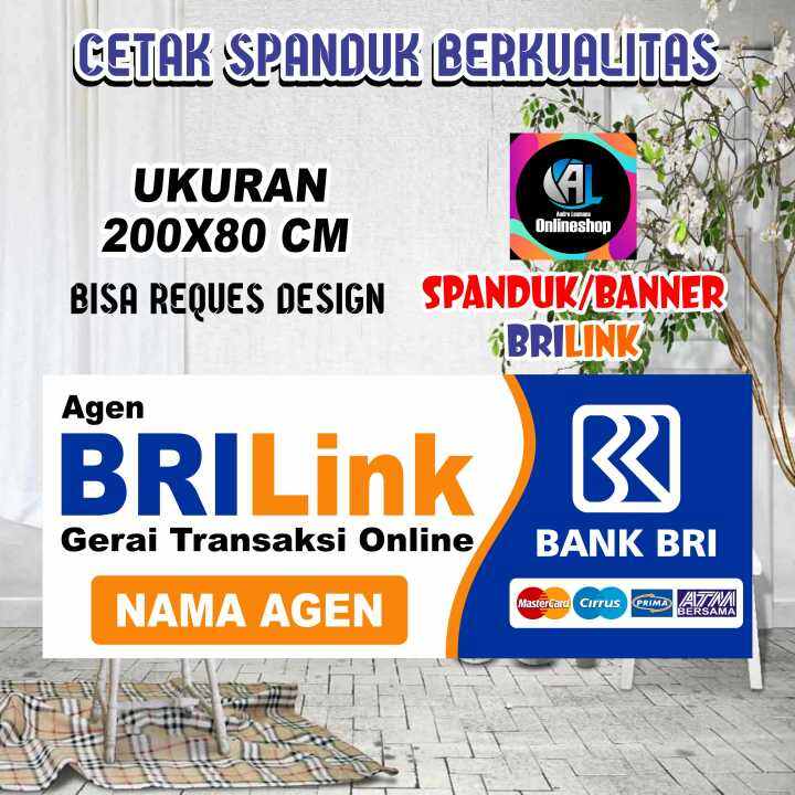 Spanduk, Banner BRILink A | Lazada Indonesia