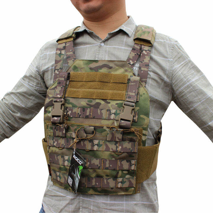 MOLLE Tactical Vest Separation Modular Tactical Vest With M4 Hanging ...