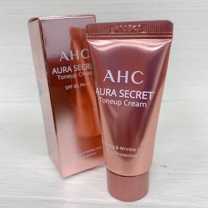 现货！AHC Aura Secret Tone Up Cream AHC欧若拉秘密 粉红素颜霜/提亮霜 SPF30/PA++ 10g/50g | Lazada