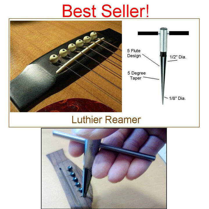 [okoogee]Tapered B-ridge Pin Hole Reamer Guitar Woodworker Luthier Ream ...