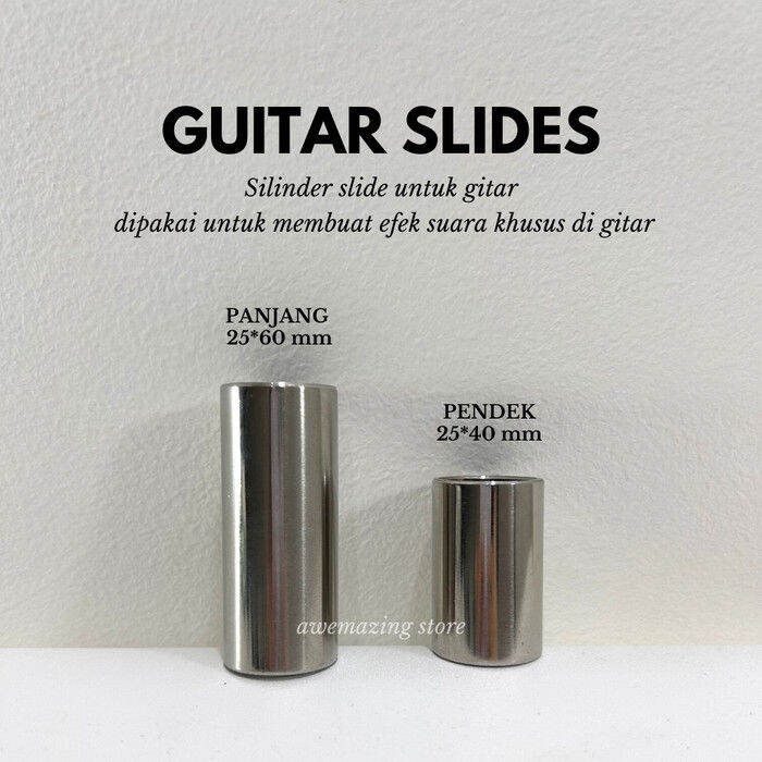 Guitar slide / silinder slide gitar / silinder gitar besi untuk gitar ...