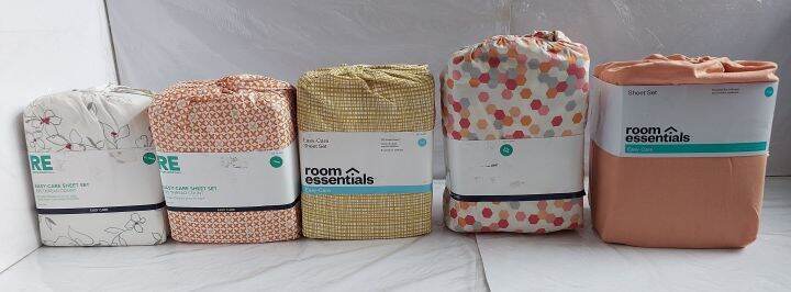 RE Room Essentials Bedsheet Set Easy Care Assorted Patterns and Sizes ...