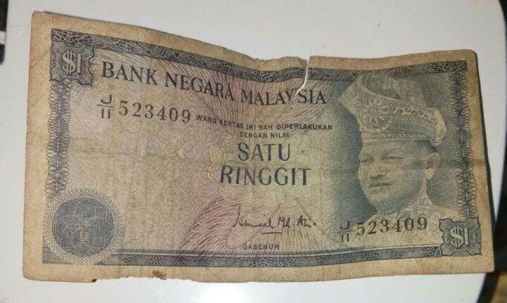 OLD MALAYSIA RINGGIT $1 MALAYSIA OLD BANKNOTES | Lazada