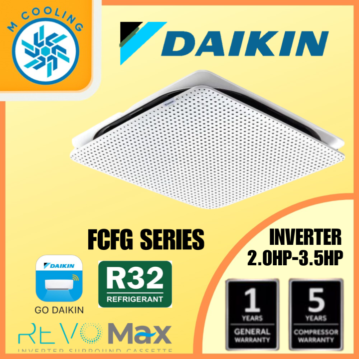 [NEW] DAIKIN REVO MAX INVERTER SURROUND CASSETTE R32 FCFG-Series | Lazada