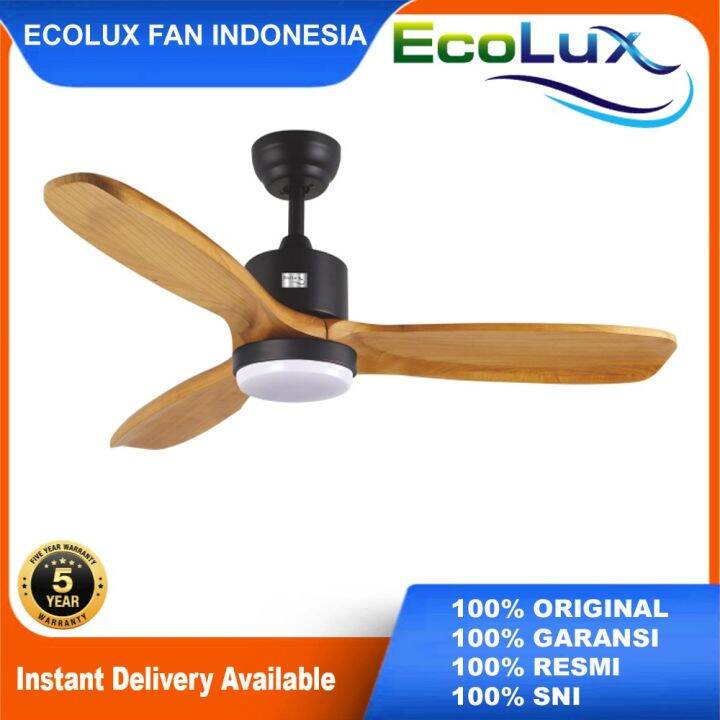 Kipas Angin Lampu Gantung / kipas kayu Ecolux tipe Eco-011 CEMPAKA | Lazada Indonesia