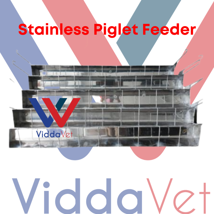 Viddavet Stainless Piglet Feeder Stainless Piglet Trainee Feeder ...