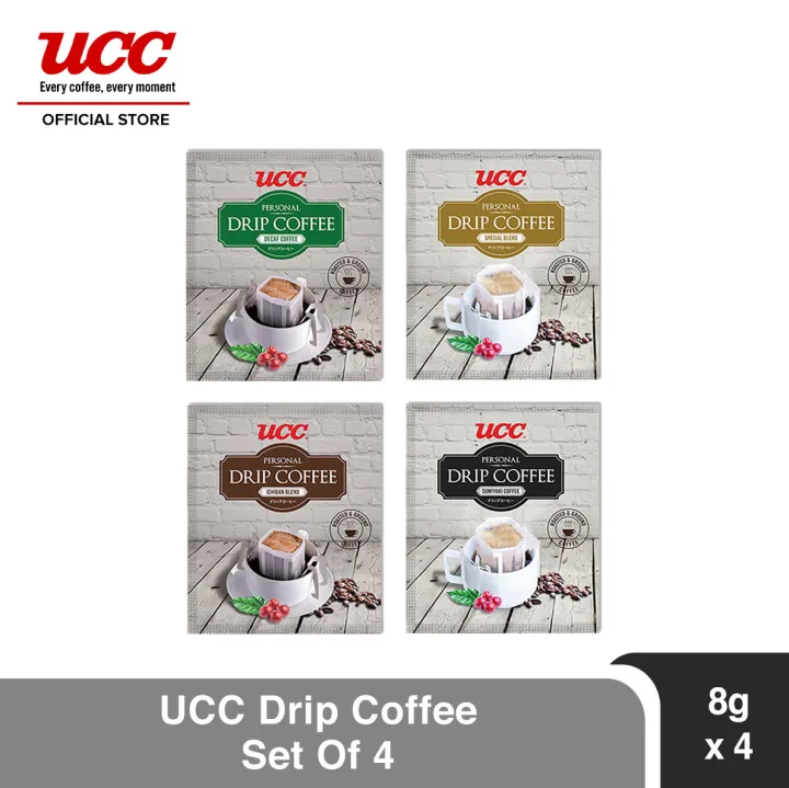 UCC Drip Coffee Set Of 4 (8g x 4) | Lazada PH