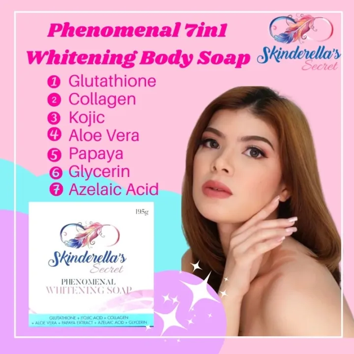 Skinderella's Secret Phenomenal Whitening Soap Glutathione Collagen ...