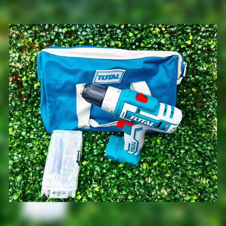 TOTAL SET สว่านกระแทก แบตเตอรี่ไร้สาย 20 โวลท์ รุ่น TIDLI2002 20V (รวมแบตเตอรี่4 แอมป์ 1ก้อน ...