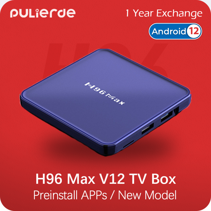 【Pre-install Apps】H96 MAX V12 Android Box Tv 4GB 64GB RK3318 Android12 ...
