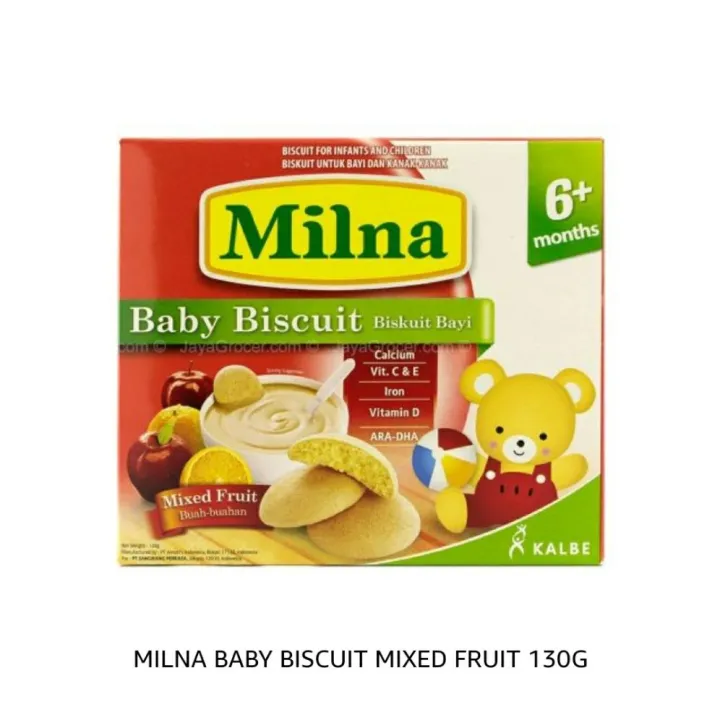MILNA BABY BISCUIT MIXED FRUIT 130G | Lazada PH