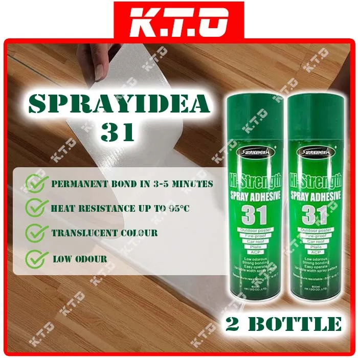 SPRAYIDEA 31 HI-STRENGTH SPRAY ADHESIVE (2 BOTTLES) | Lazada